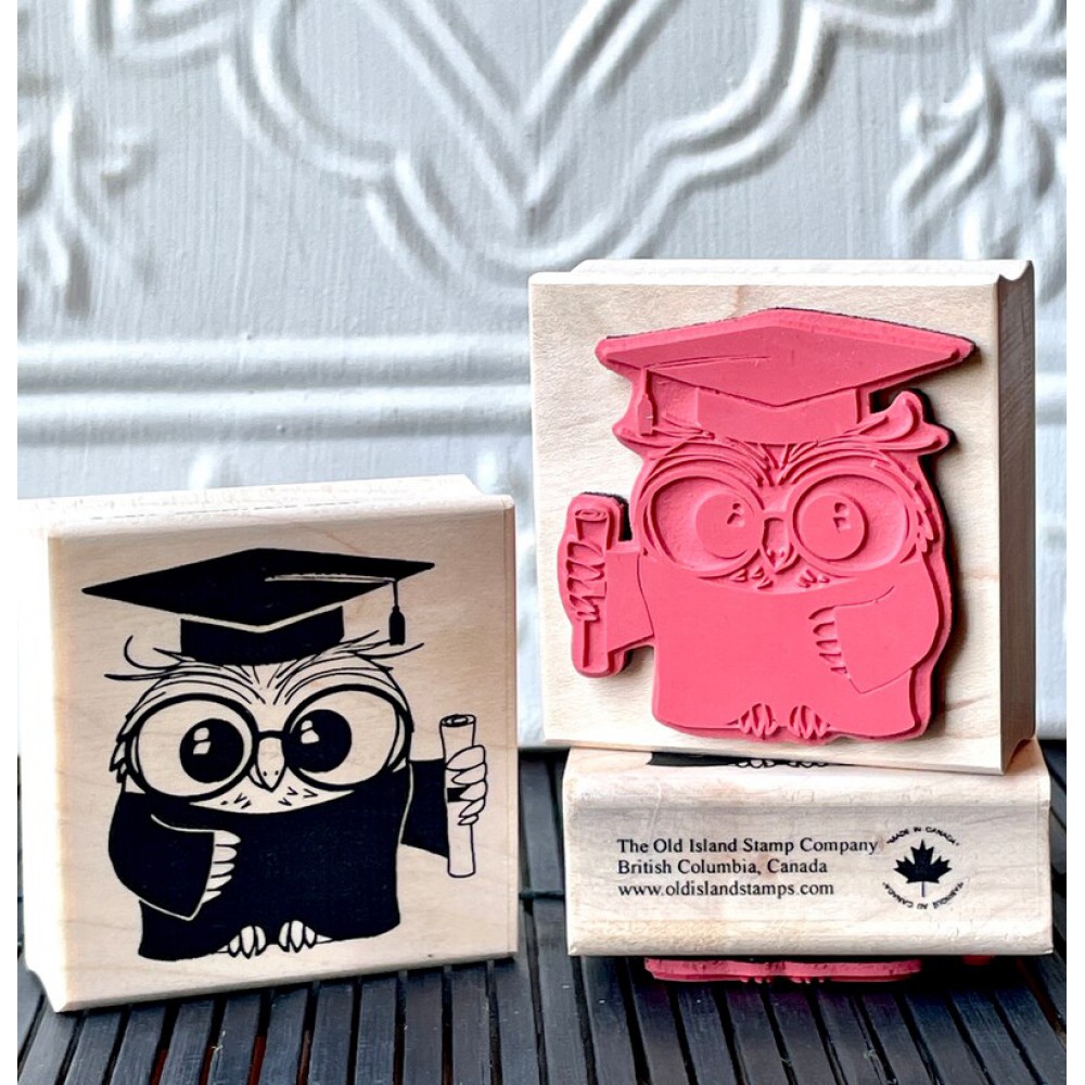 Wise Owl Rubber Stamp from The Old Island Stamp Company