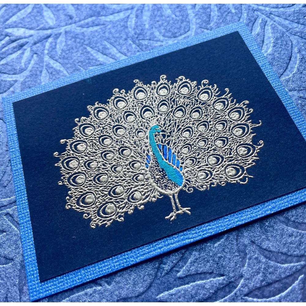 Proud Peacock Rubber Stamp from The Old Island Stamp Company