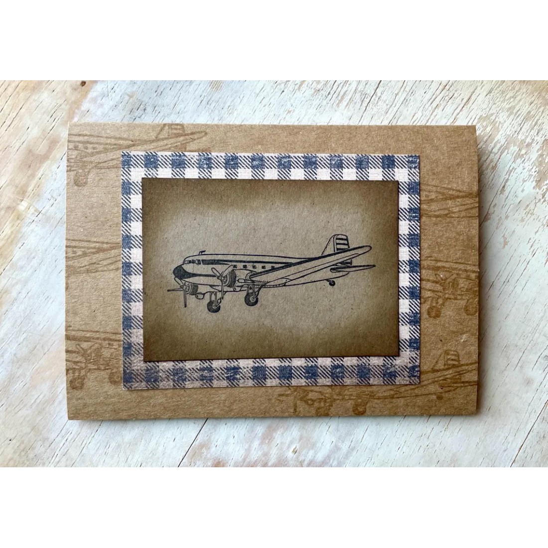 Vintage Airplane Rubber Stamp from The Old Island Stamp Company