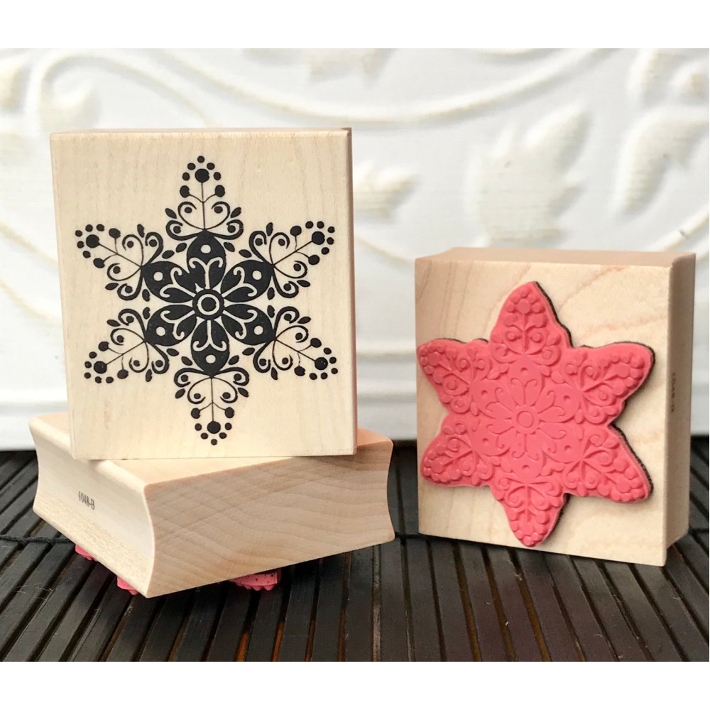 Blossom Snowflake Rubber Stamp