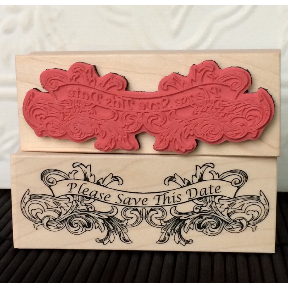 Please Save This Date - Save The Date Rubber Stamp from The Old Island ...