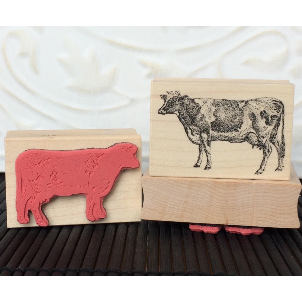 Holstein Cow Rubber Stamp from The Old Island Stamp Company