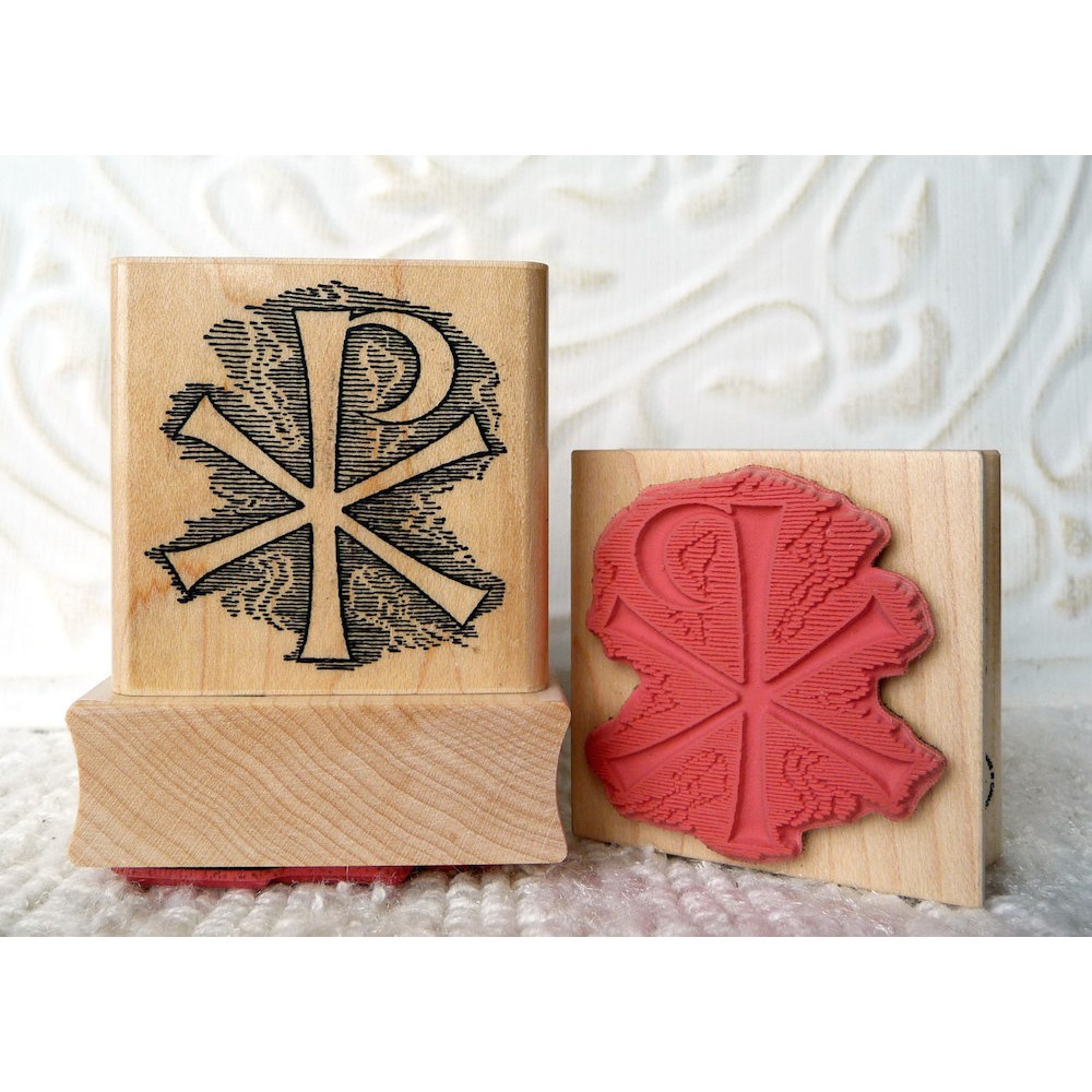 Christ Monogram Rubber Stamp