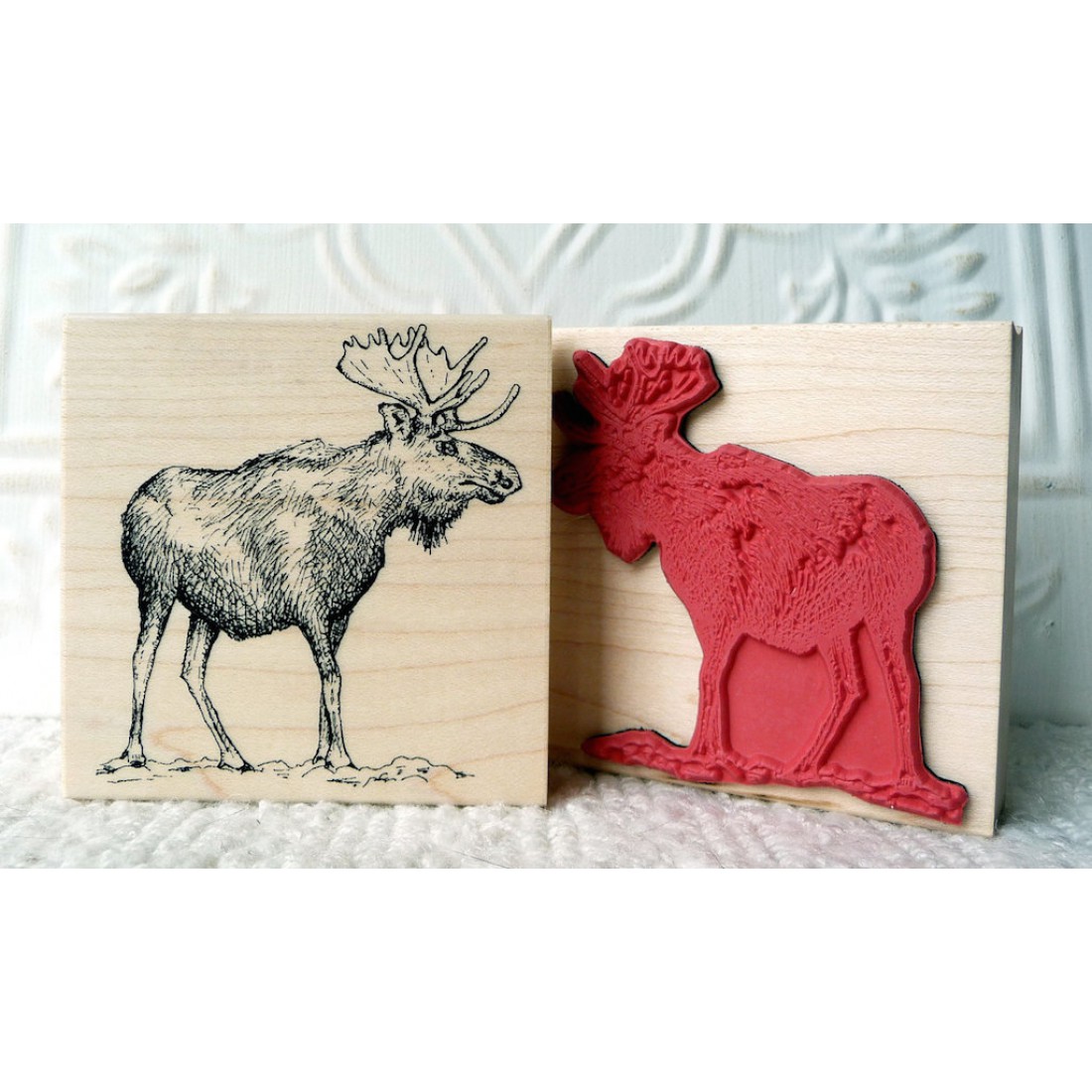 Moose Rubber Stamp