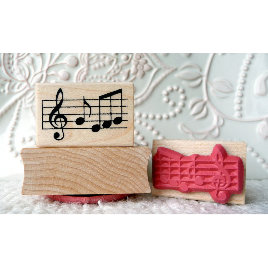 Musical Notes Rubber Stamp