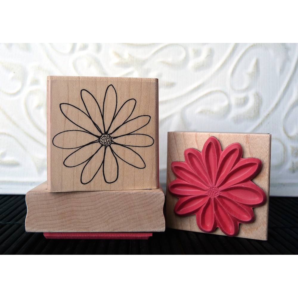 Flower Blossom Rubber Stamp