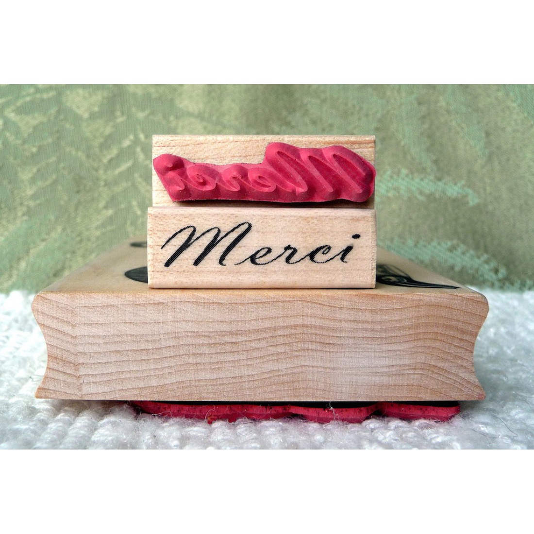 Merci Rubber Stamp