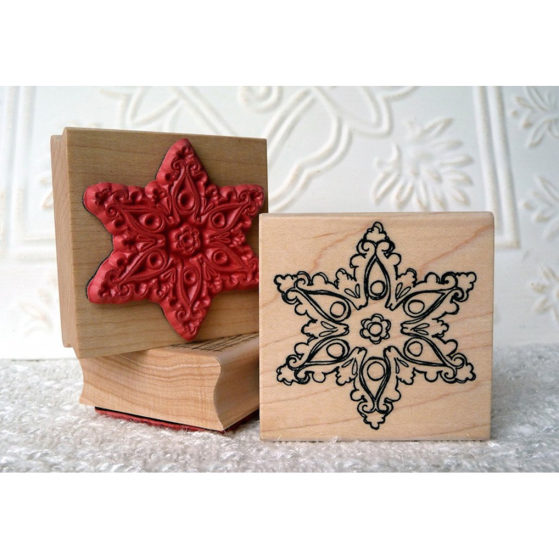 Old Snowflake Rubber Stamp from The Old Island Stamp Company