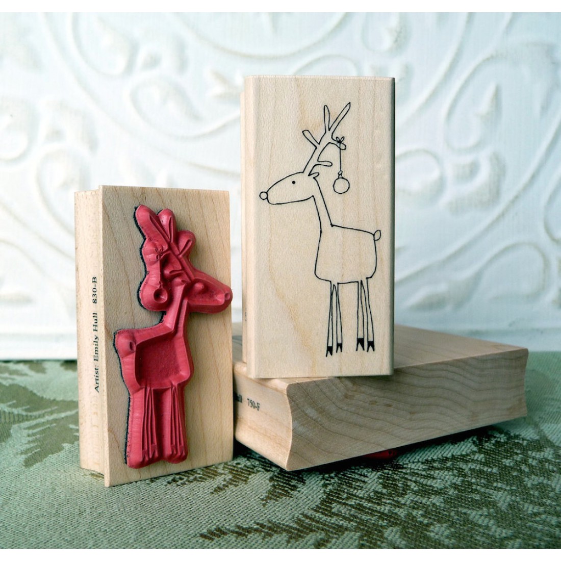 Randy Reindeer Rubber Stamp