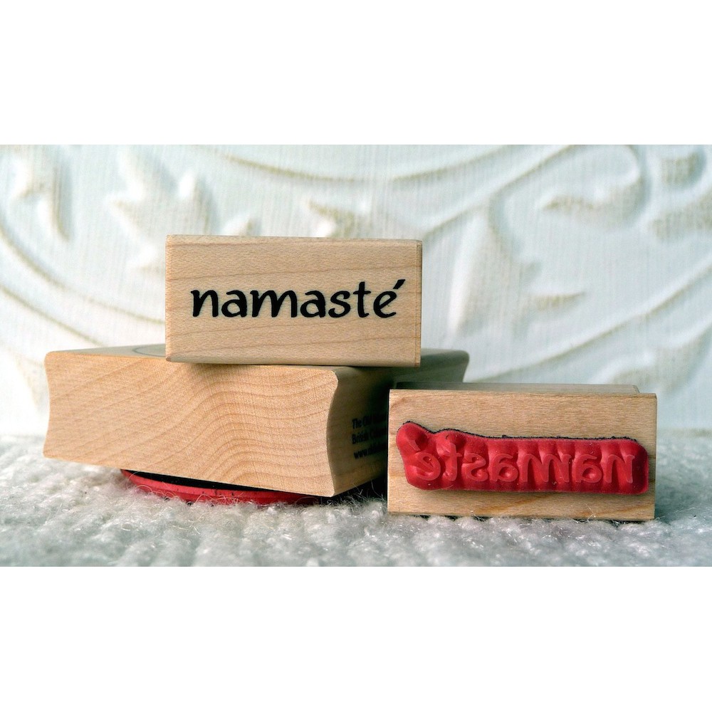namaste Rubber Stamp