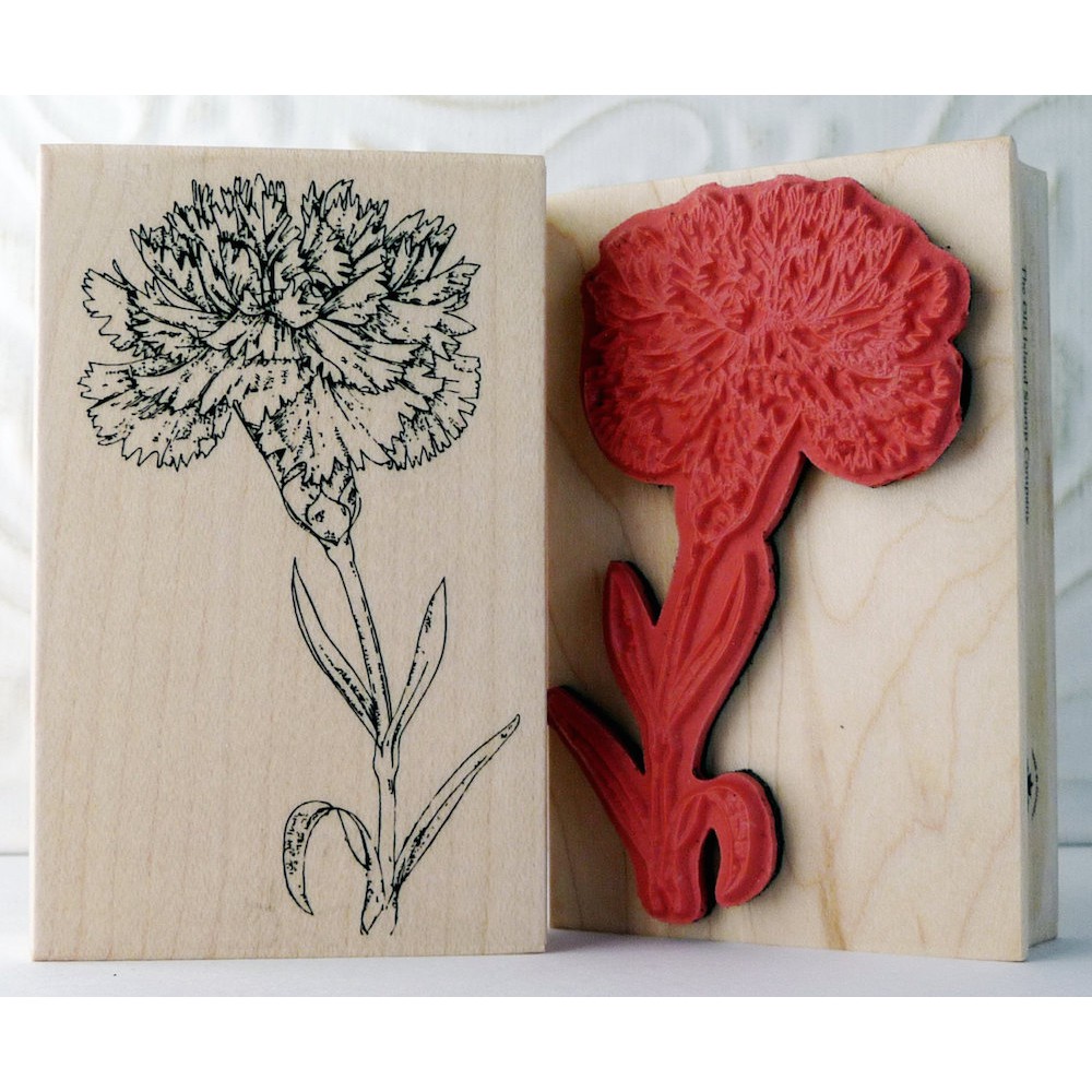 Carnation Flower Rubber Stamp