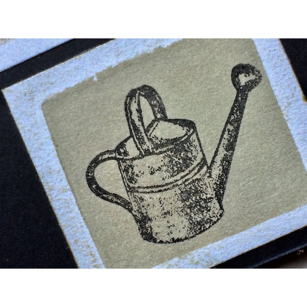 Watering Can Rubber Stamp