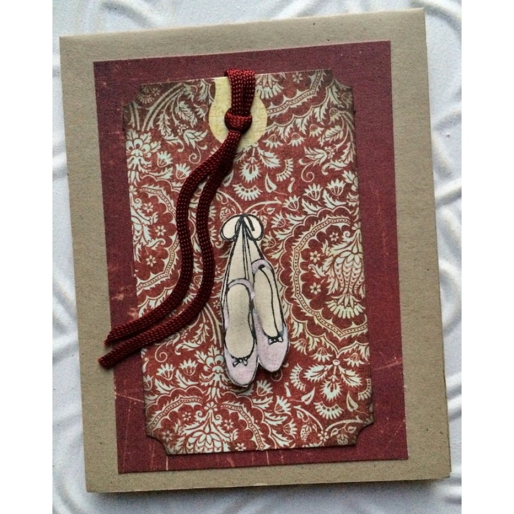 Ballet Shoes Rubber Stamp