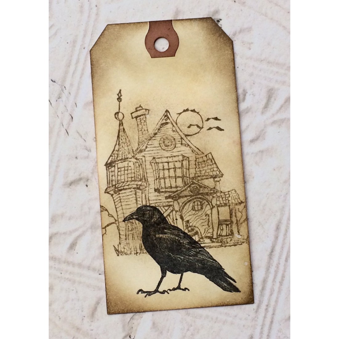 Common Crow Rubber Stamp