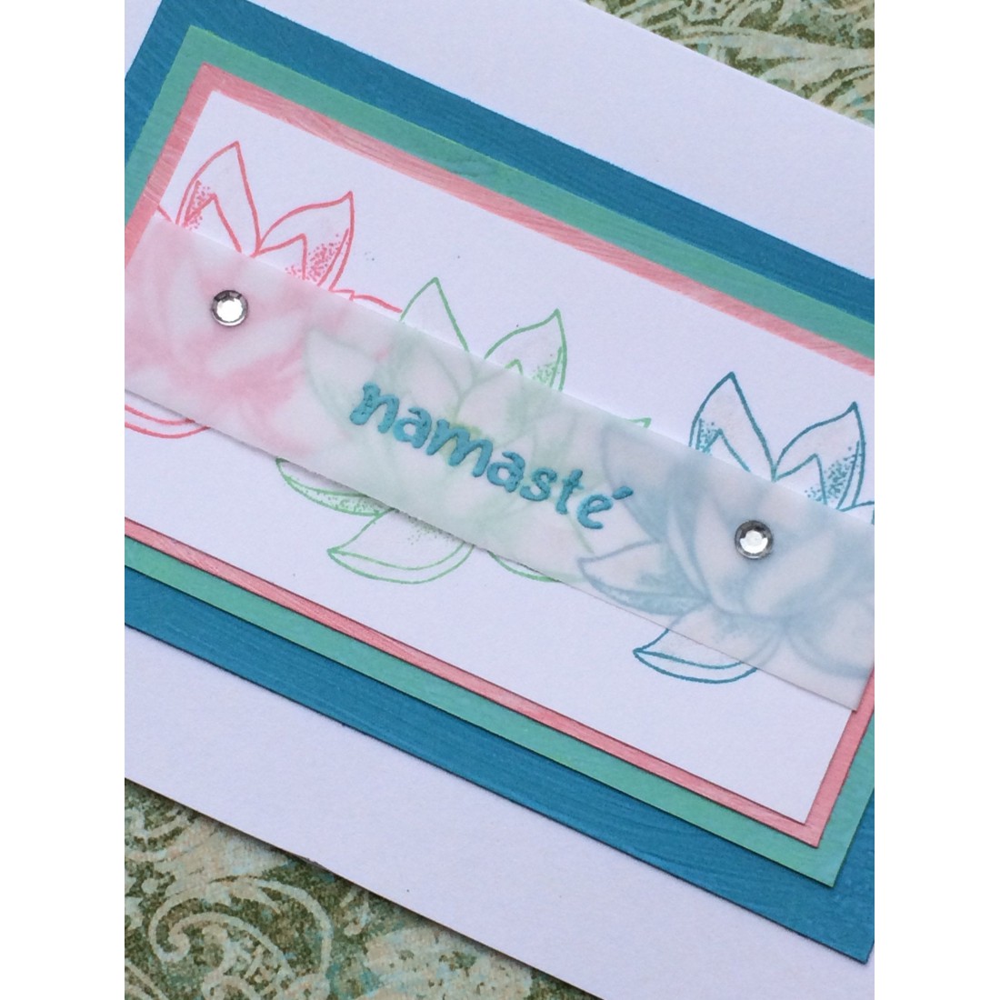 namaste Rubber Stamp